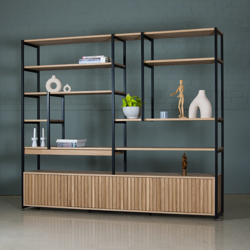 Workstation Oak Desk, Frame – Oak Shelf Furniture | KODA