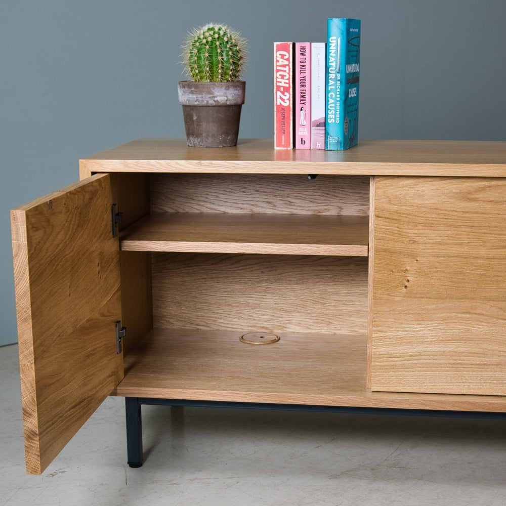Oak TV Bench, Heko - TV Benches With Storage | KODA Studios